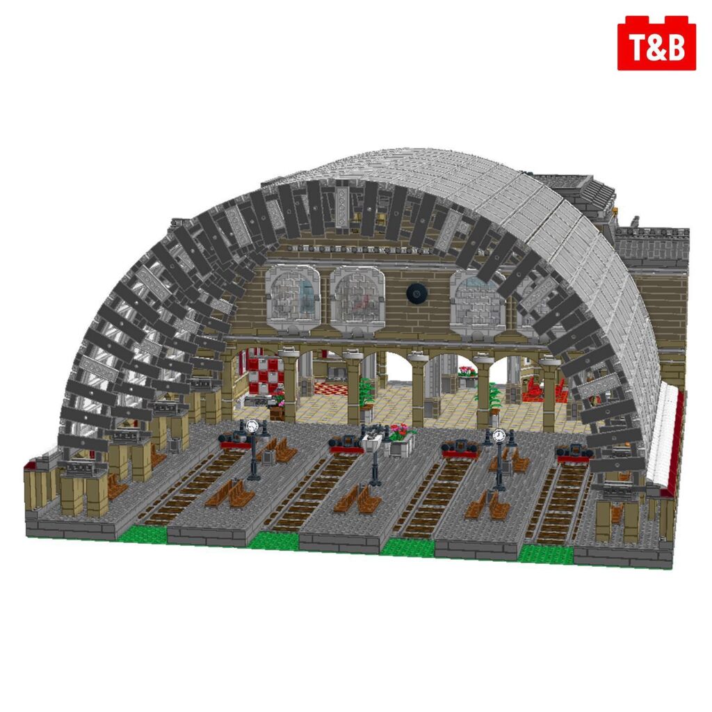 #1249 TECHNIQUES Curved roof with train tracks - Tips&Bricks