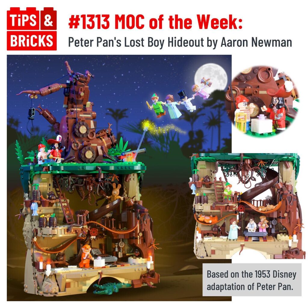 #1313 MOC of the Week: Peter Pan's Lost Boy Hideout by Aaron Newman ...
