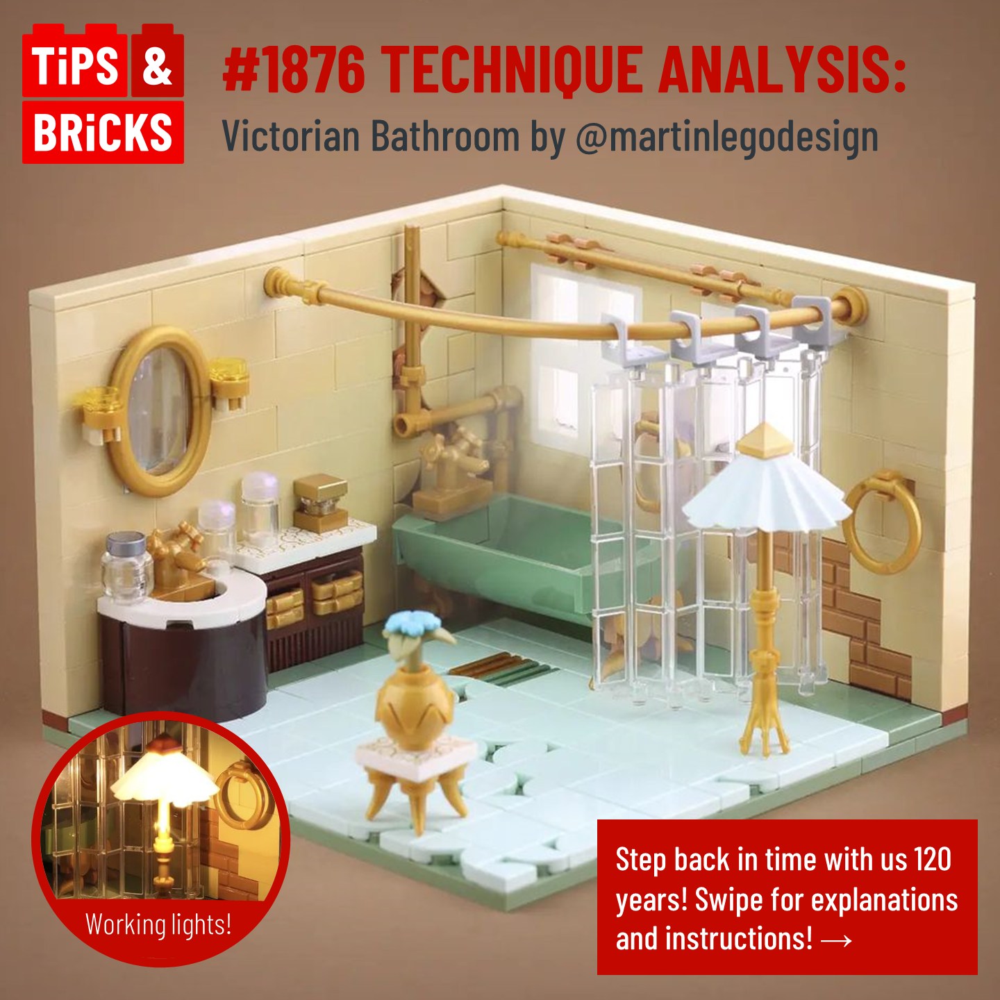 #1876 TECHNIQUE ANALYSIS: Victorian Bathroom by Martinlegodesign - Tips ...