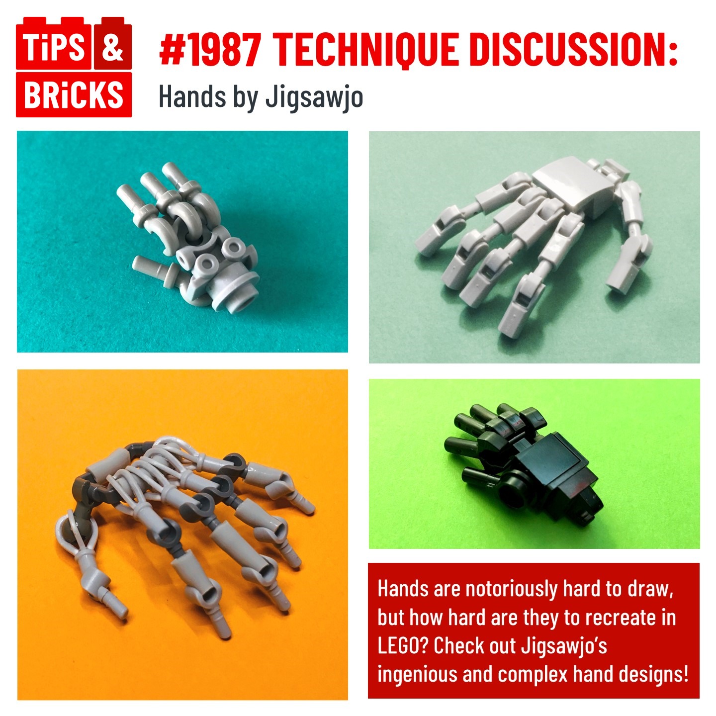 #1987 TECHNIQUE DISCUSSION: Hands by Jigsawjo - Tips&Bricks
