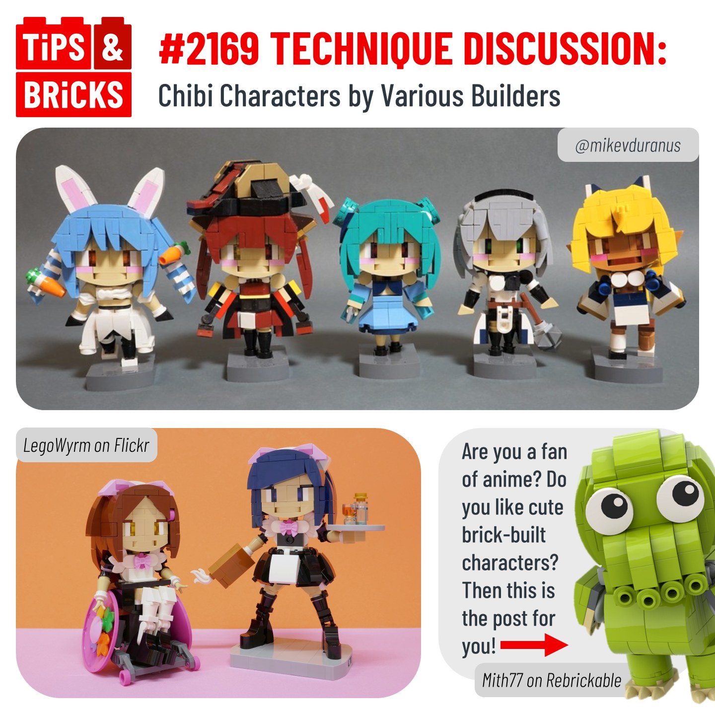 #2169 TECHNIQUE DISCUSSION: Chibi Characters by Various Builders - Tips ...