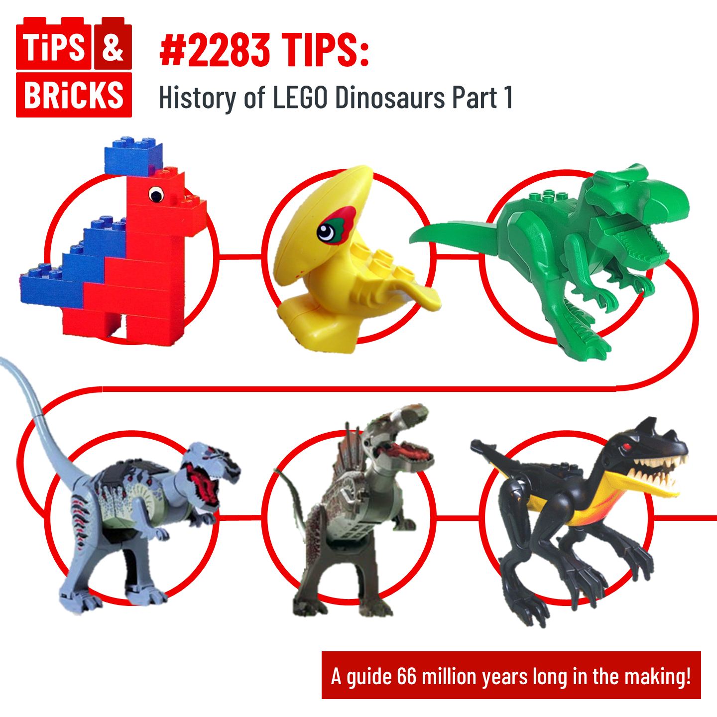 #2283 TIPS: History of LEGO Dinosaurs Part 1 - Tips&Bricks