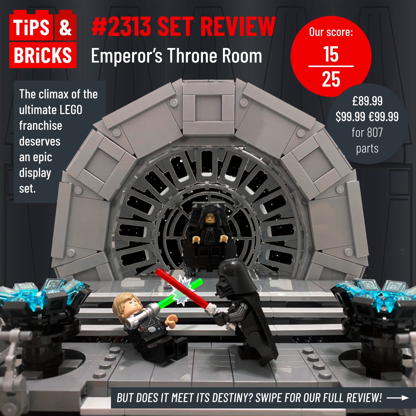 #2313 SET REVIEW: 75352 Emperor's Throne Room Diorama - Tips&Bricks