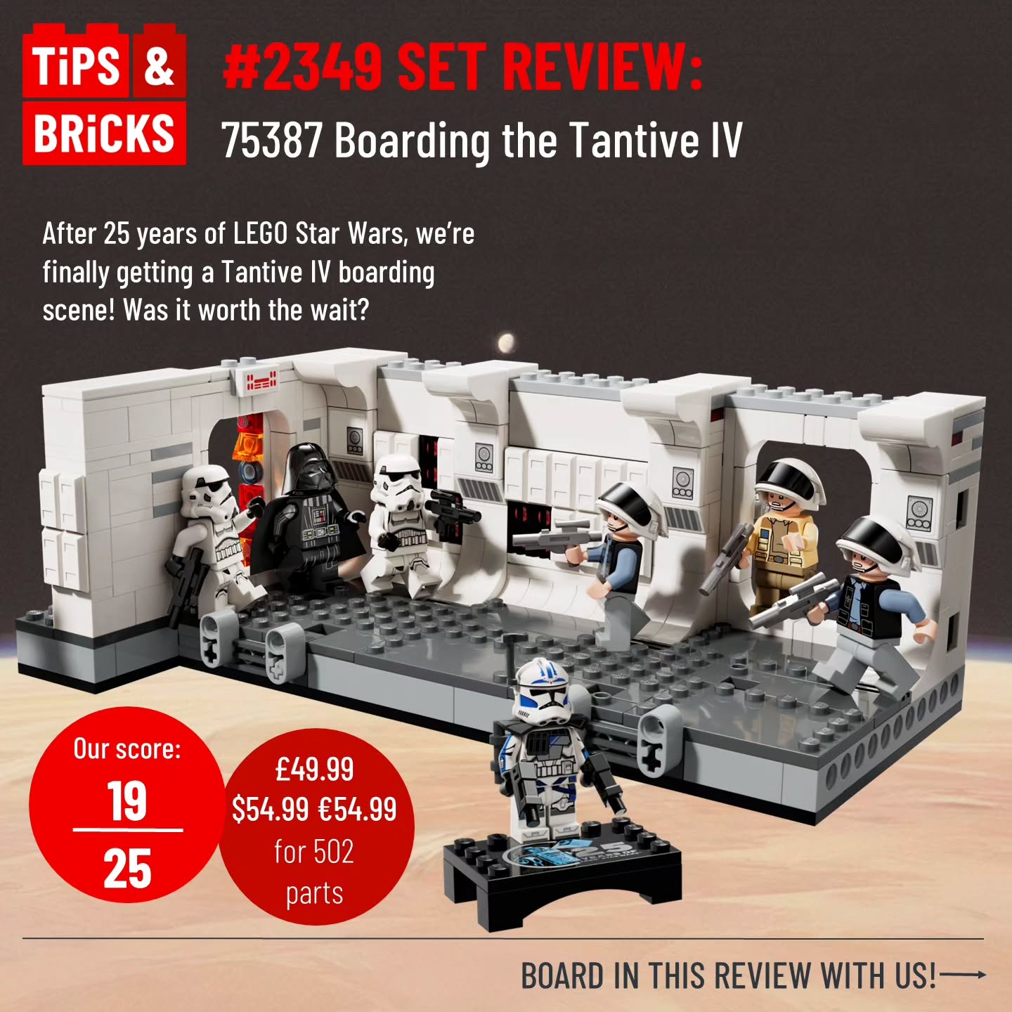 #2349 SET REVIEW: 75387 Boarding the Tantive IV - Tips&Bricks
