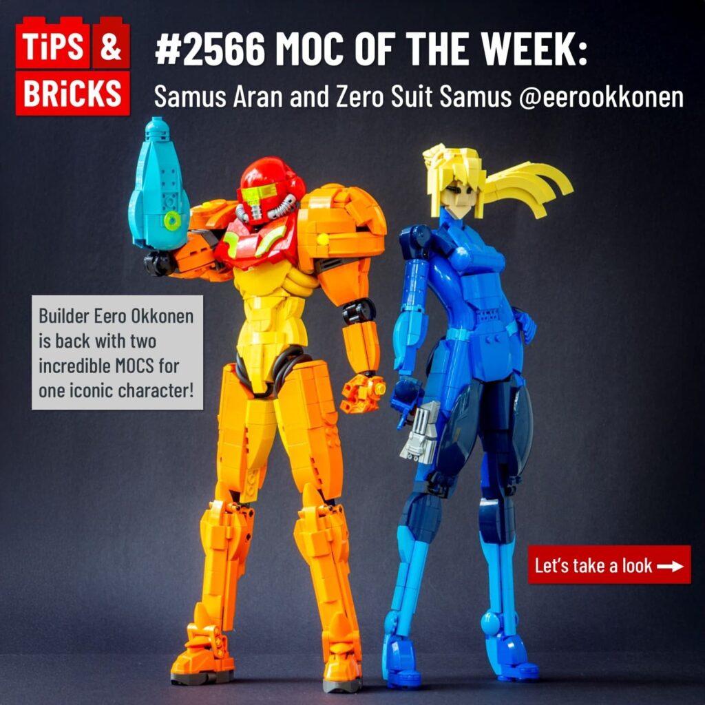 #2566 MOC OF THE WEEK: Samus Aran and Zero Suit Samus @eerookkonen ...