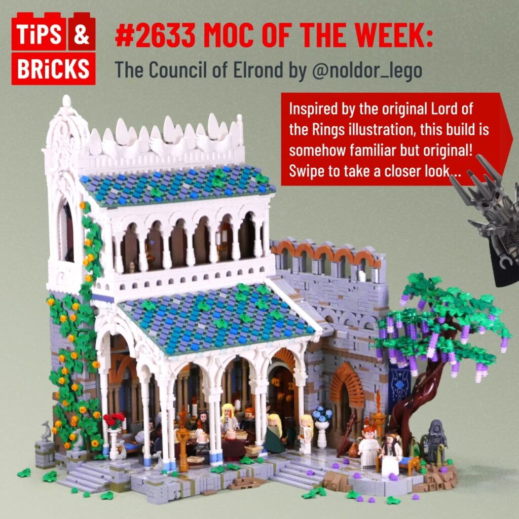 #2633 MOC OF THE WEEK: The Council of Elrond by @noldor_lego - Tips&Bricks