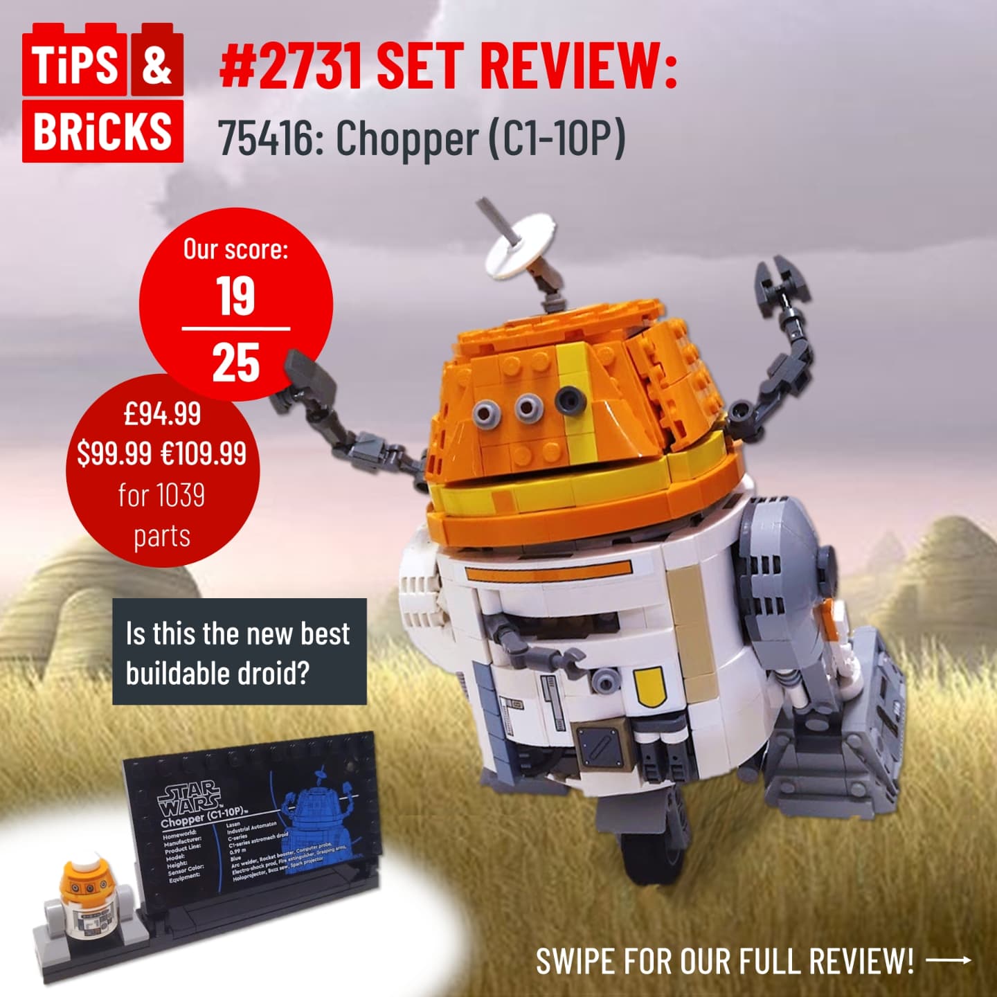 #2731 SET REVIEW: 75416 Chopper (C1-10P) - Tips&Bricks