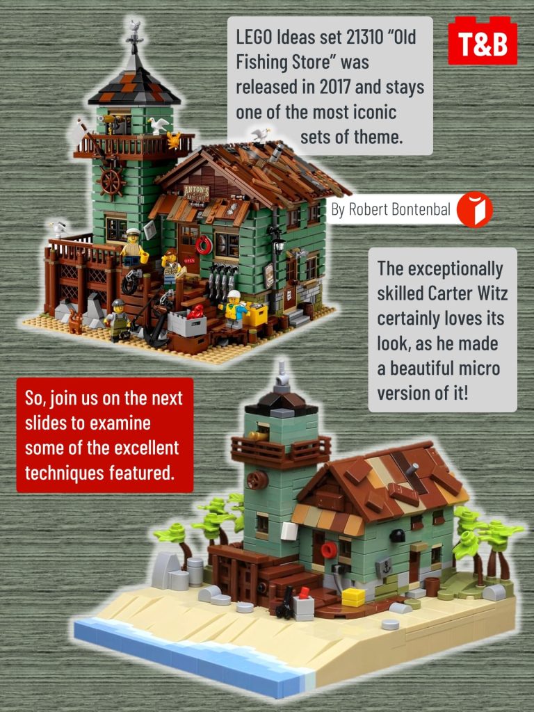 #2851 MOC OF THE WEEK: Micro Old Fishing Store by Carter Wiz - Tips&Bricks