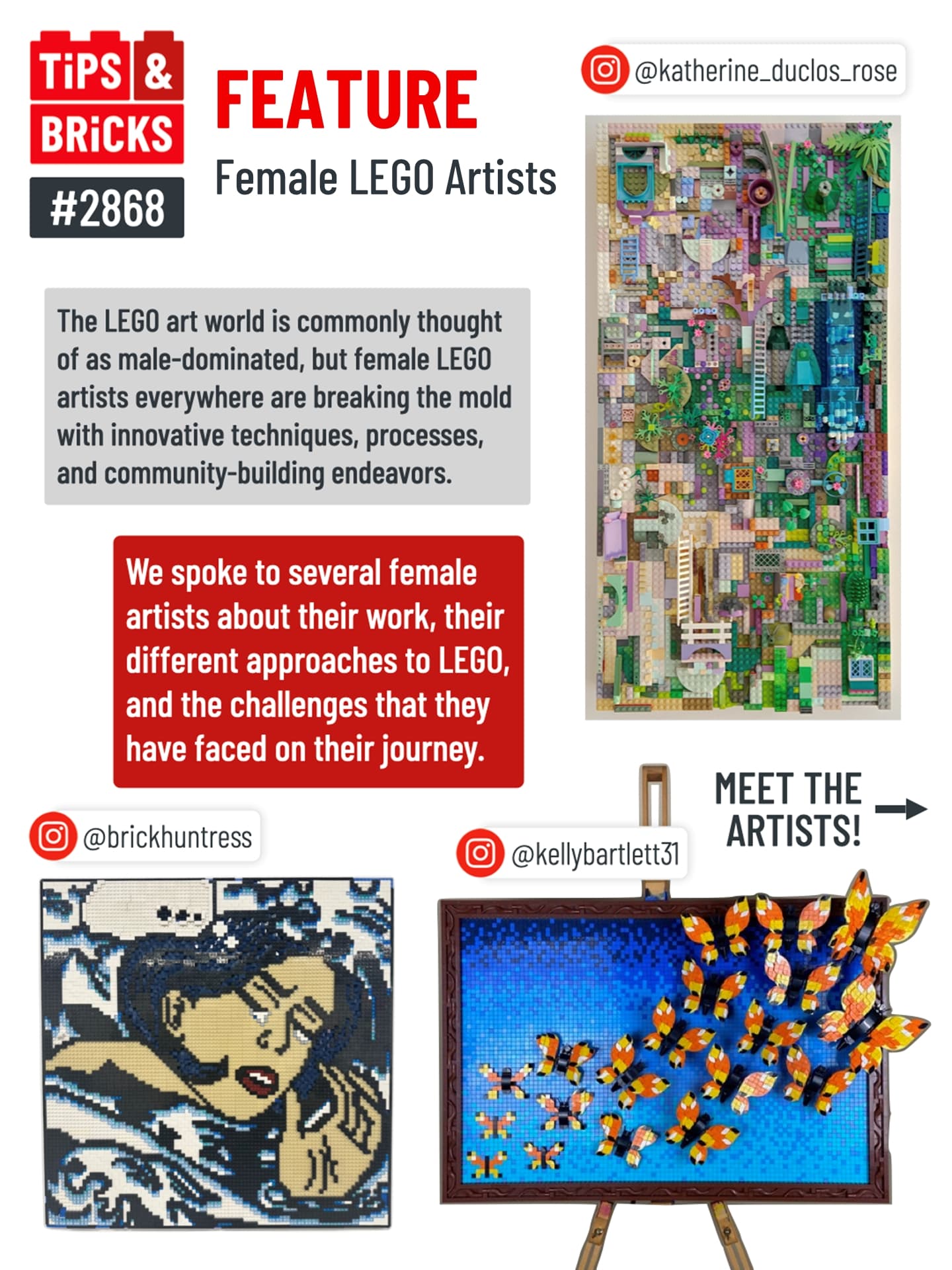 #2868 FEATURE: Female LEGO Artists - Tips&Bricks