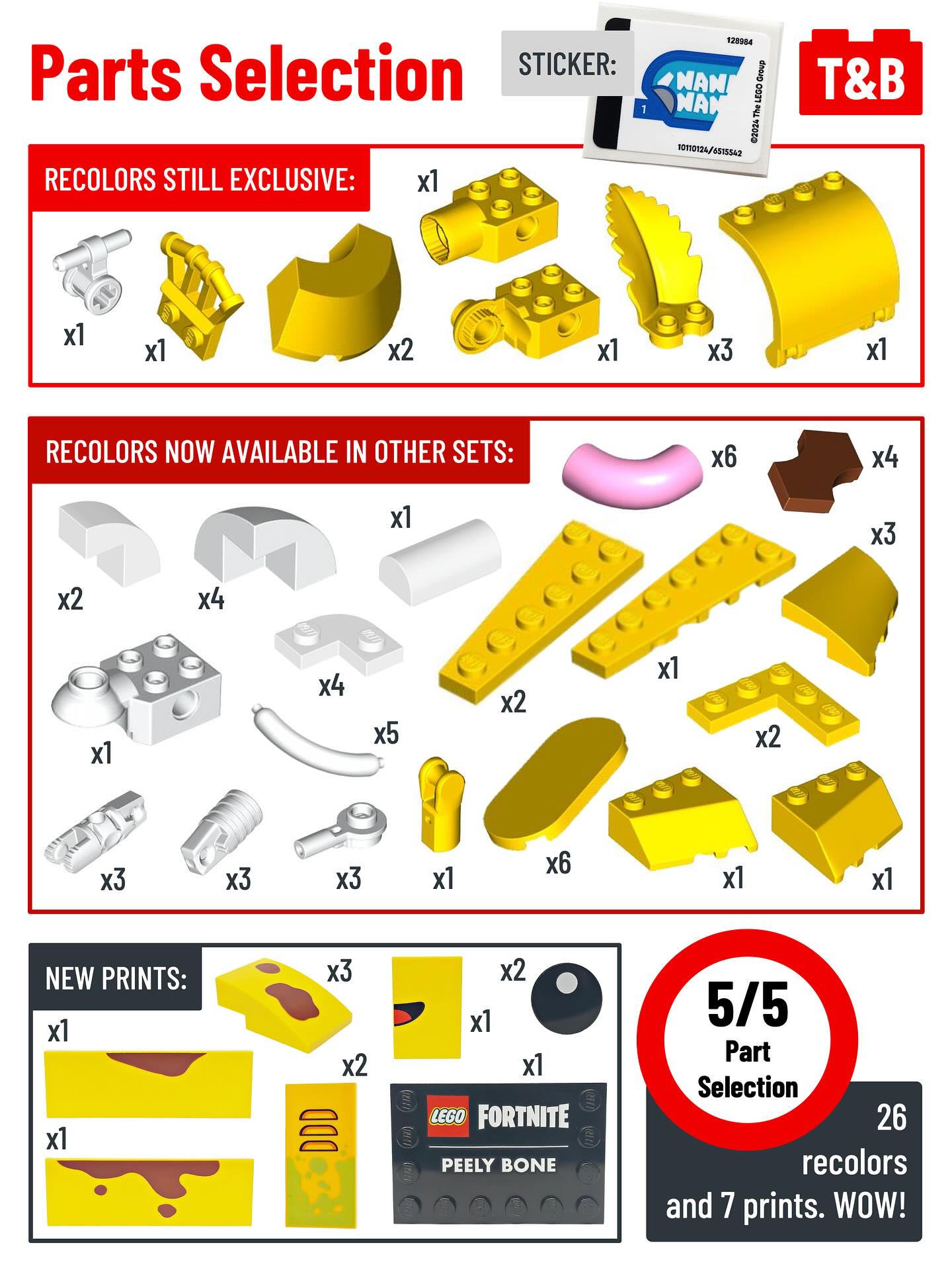 #2885 SET REVIEW: 77072 Peely Bone - Tips&Bricks