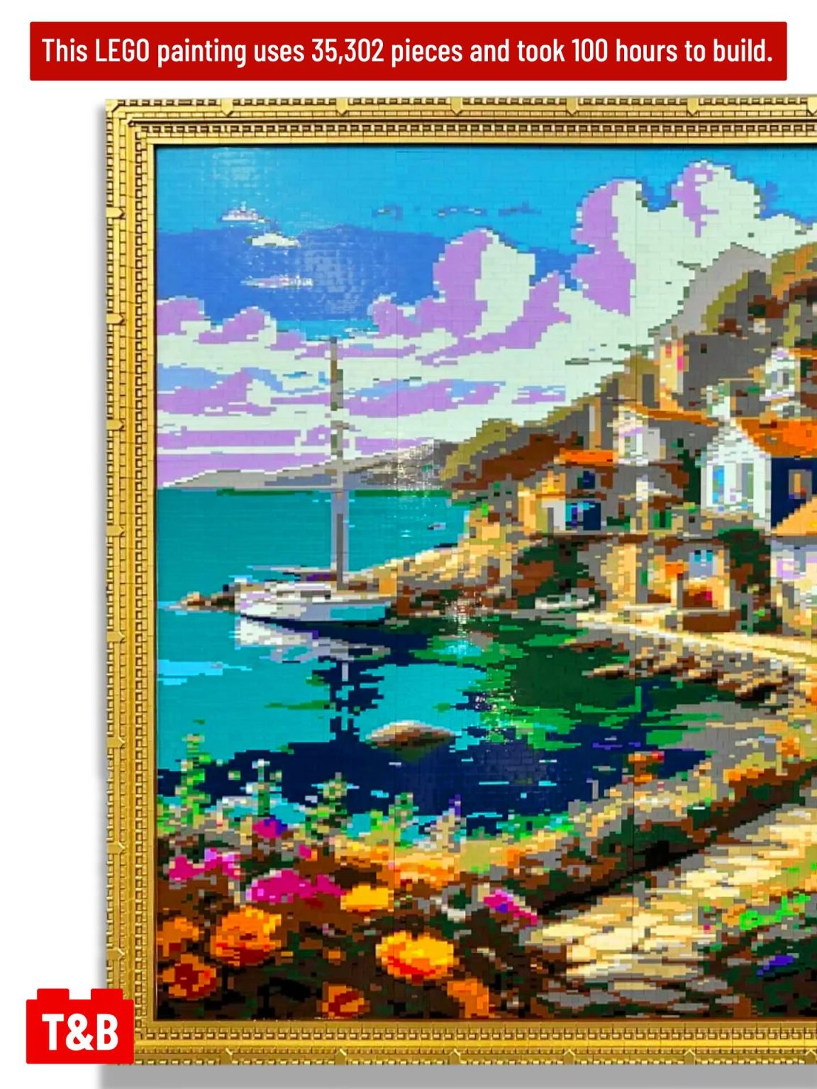 #2898 MOC OF THE WEEK: Village by the sea by Dieter Gieske - Tips&Bricks