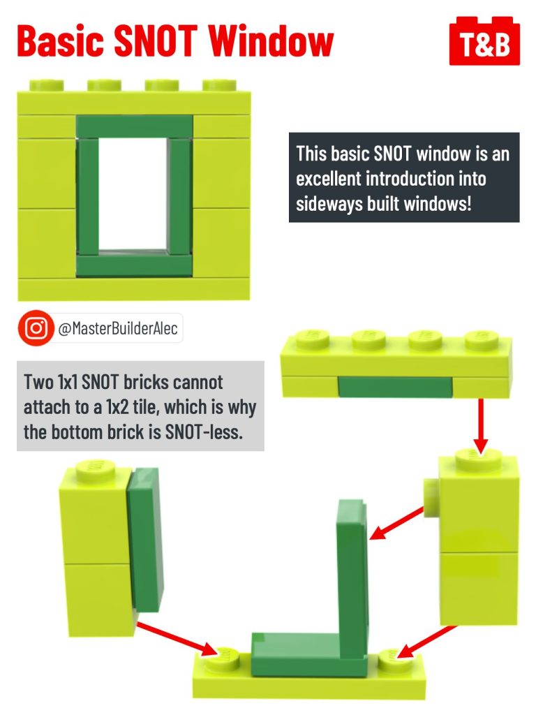 #2926 TECHNIQUE DISCUSSION: 8 Sideways Built Windows - Tips&Bricks