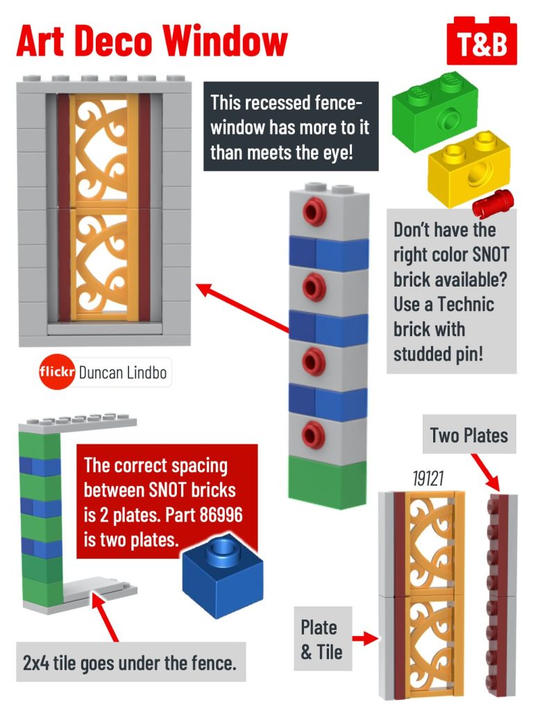 #2926 TECHNIQUE DISCUSSION: 8 Sideways Built Windows - Tips&Bricks