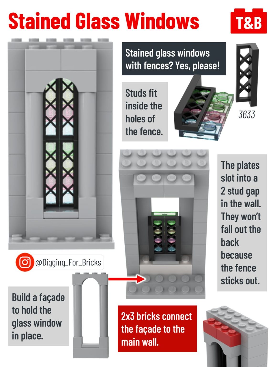 #2926 TECHNIQUE DISCUSSION: 8 Sideways Built Windows - Tips&Bricks