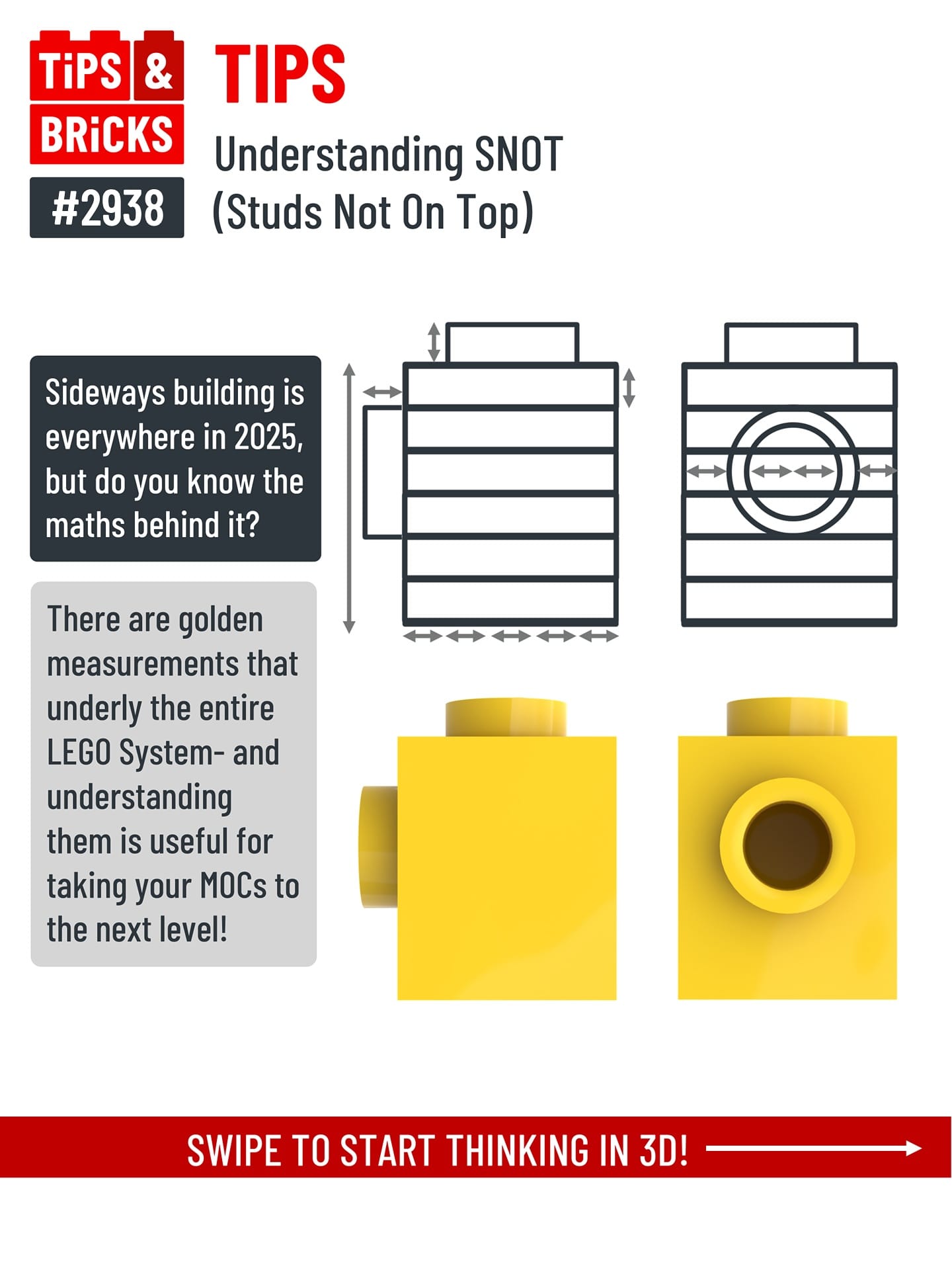 #2938 TIPS: Understanding SNOT (Studs Not On Top) - Tips&Bricks