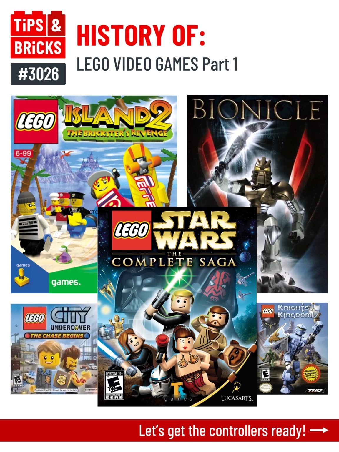 #3026 History of: LEGO VIDEO GAMES Part 1 - Tips&Bricks